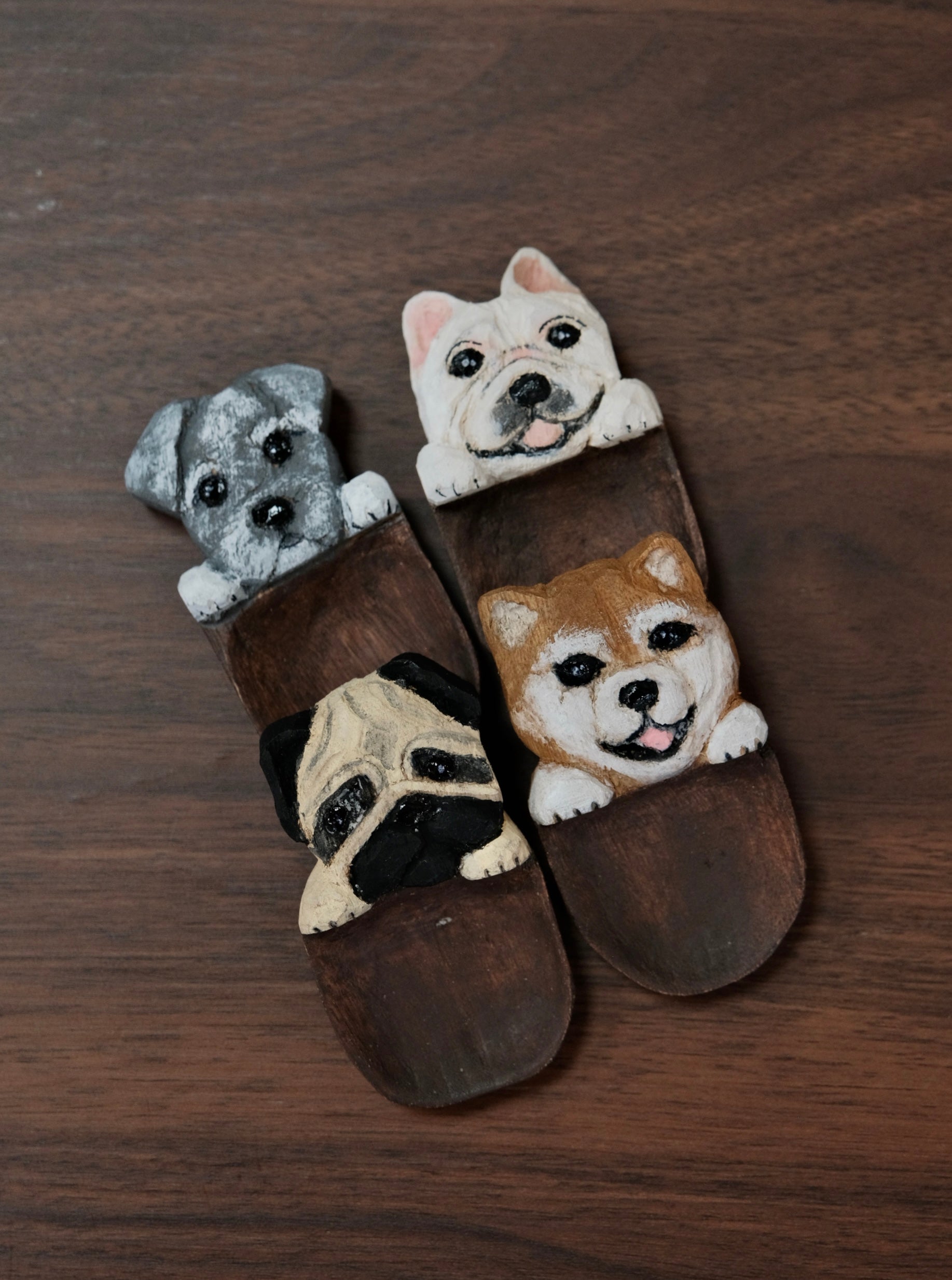 Pagumi-ぱぐみ Japan Wood Carving Artist Handmade Camphor Wood Tea spoon ...
