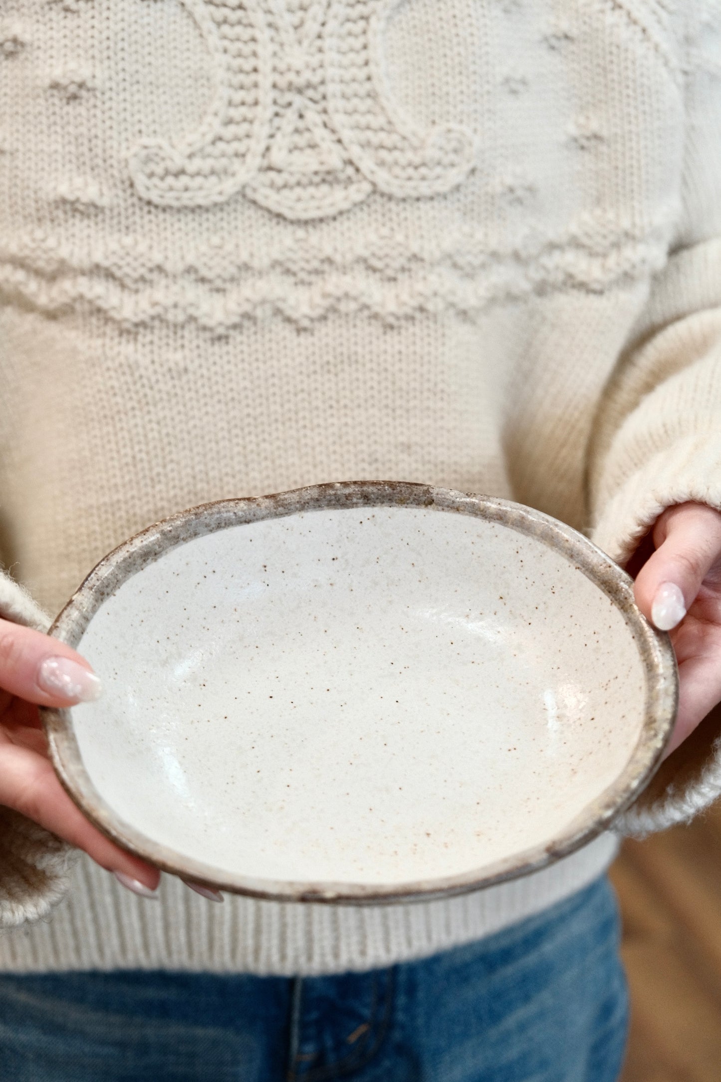 SHIROKARATSU Mino Ware Ceramic Small Oval plate – Orange Market Tableware